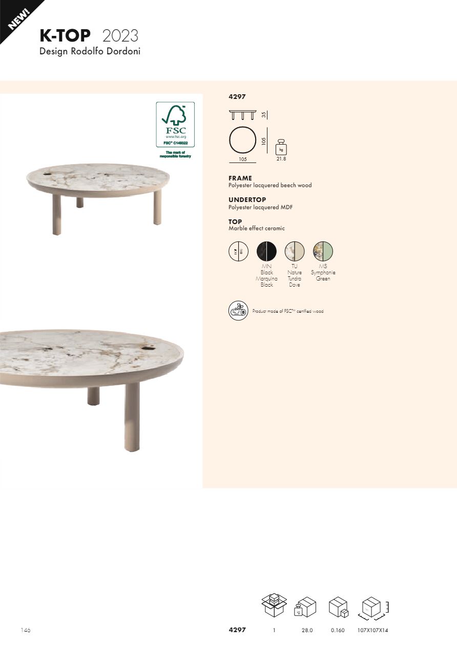 K-TOP Coffee table By Kartell