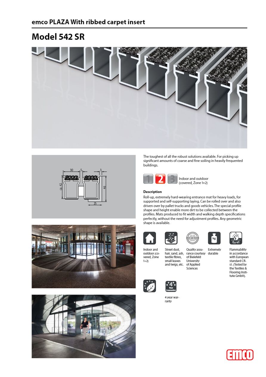 PLAZA Technical mat By EMCO