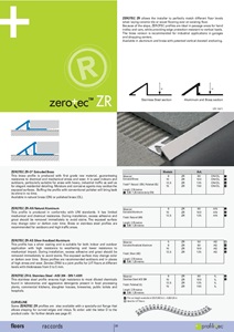 Flooring profile ZEROTEC ZR By PROFILITEC