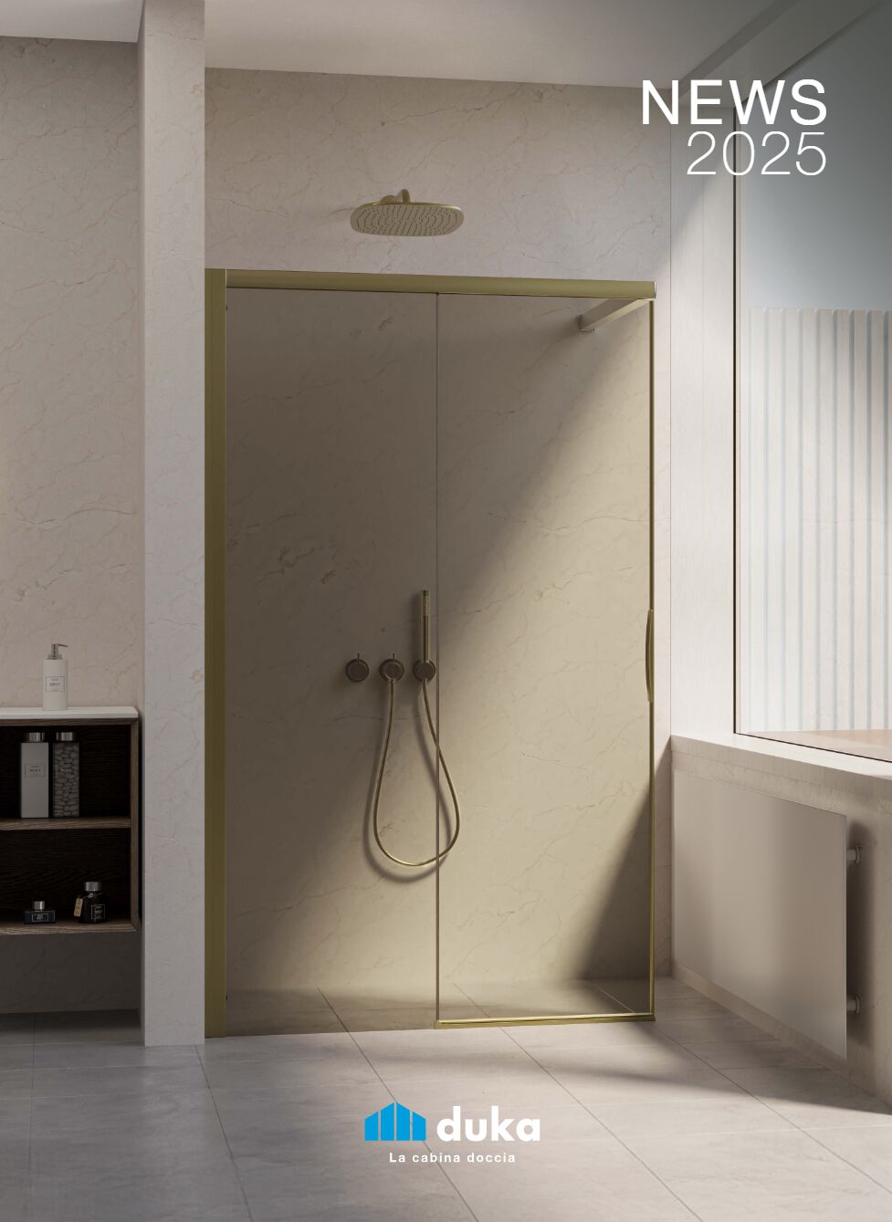 Parete per vasca in cristallo MULTI 3000 GLASS GFW1 - Duka - Edilportale
