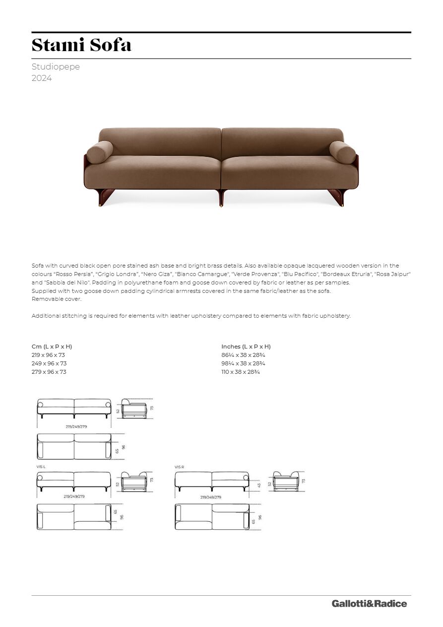 STAMI SOFA Sofa By Gallotti&Radice