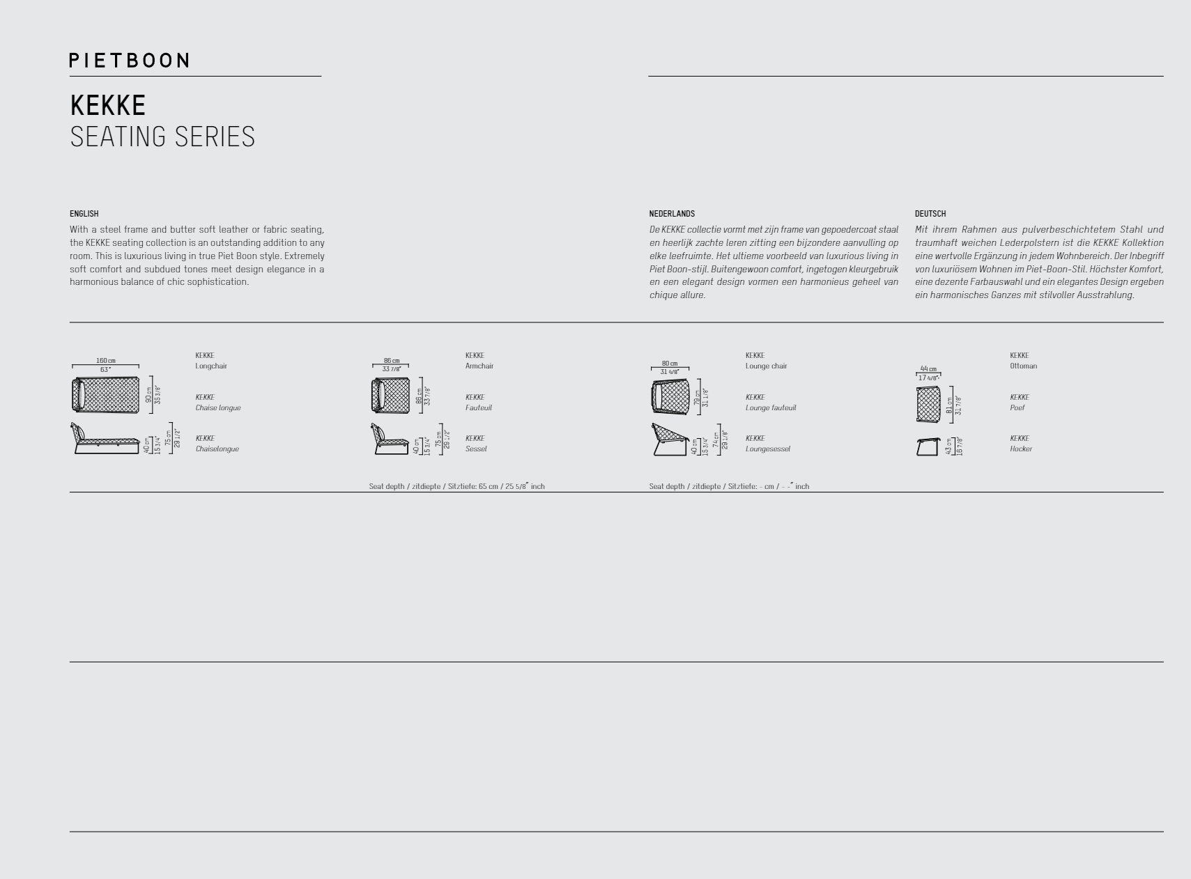 KEKKE LIVING Easy chair By Piet Boon