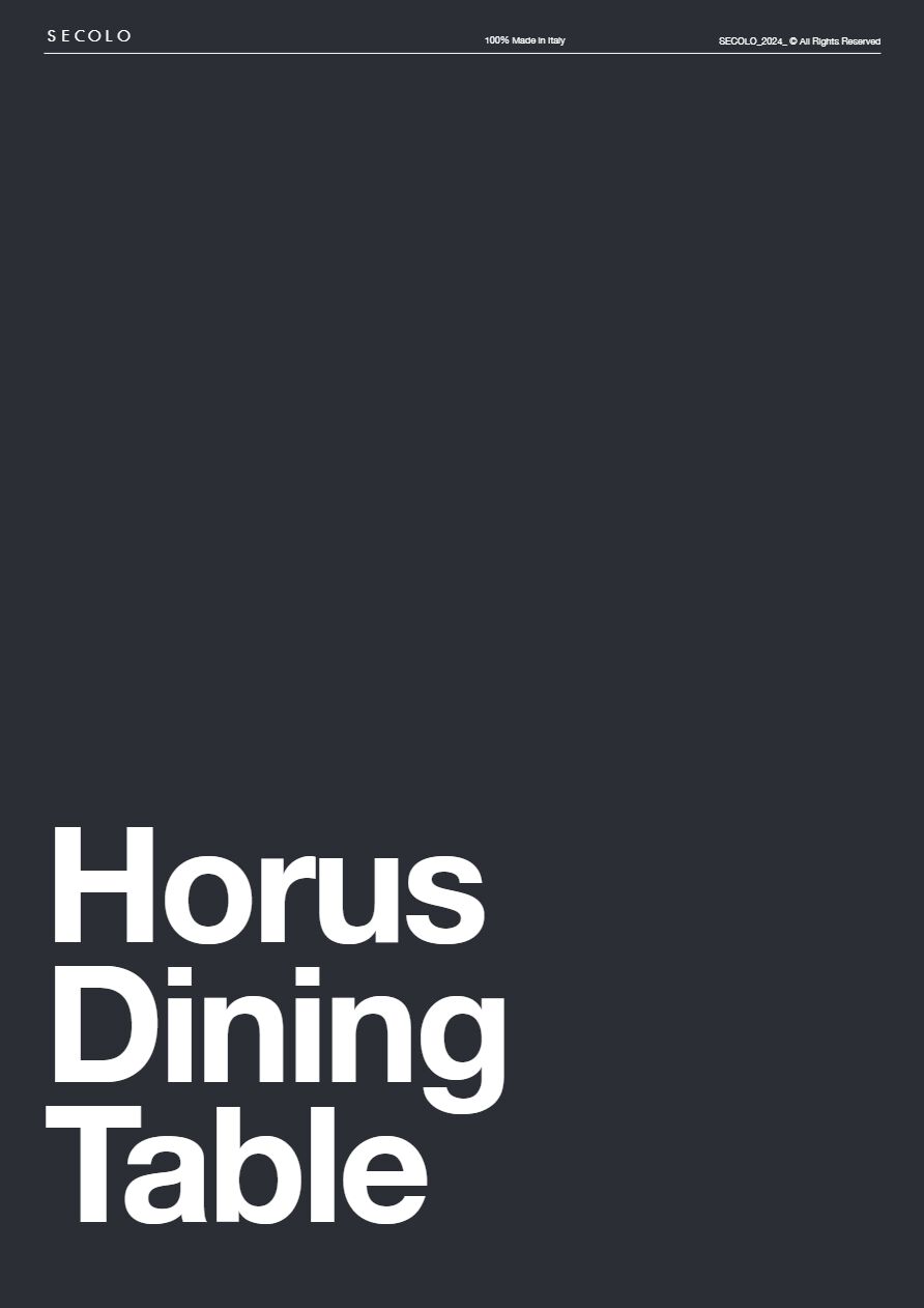 HORUS Tavolo rettangolare in legno By Secolo | design Artefatto