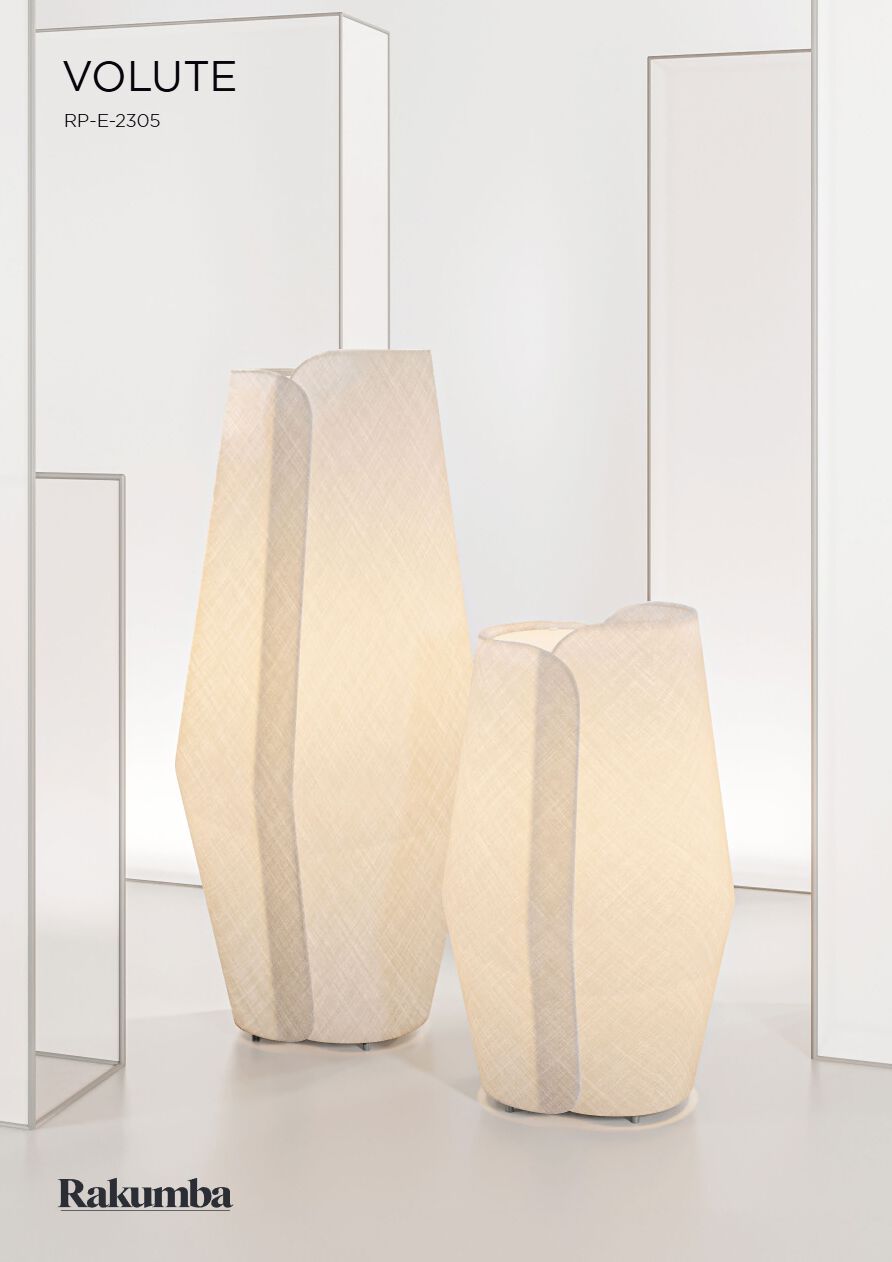 VOLUTE Fabric floor lamp By Rakumba | design Sebastian Herkner