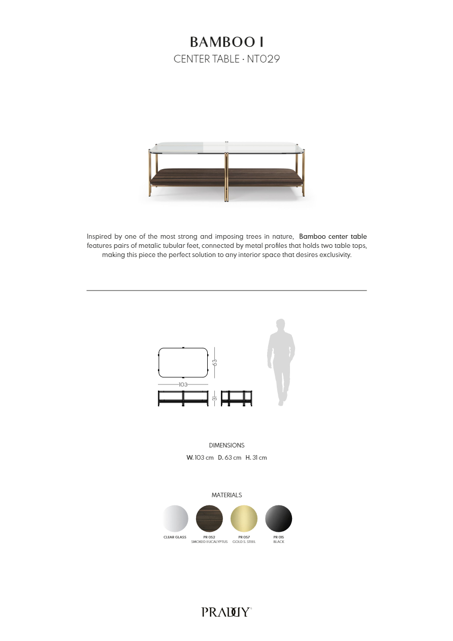 BAMBOO I Coffee table By PRADDY