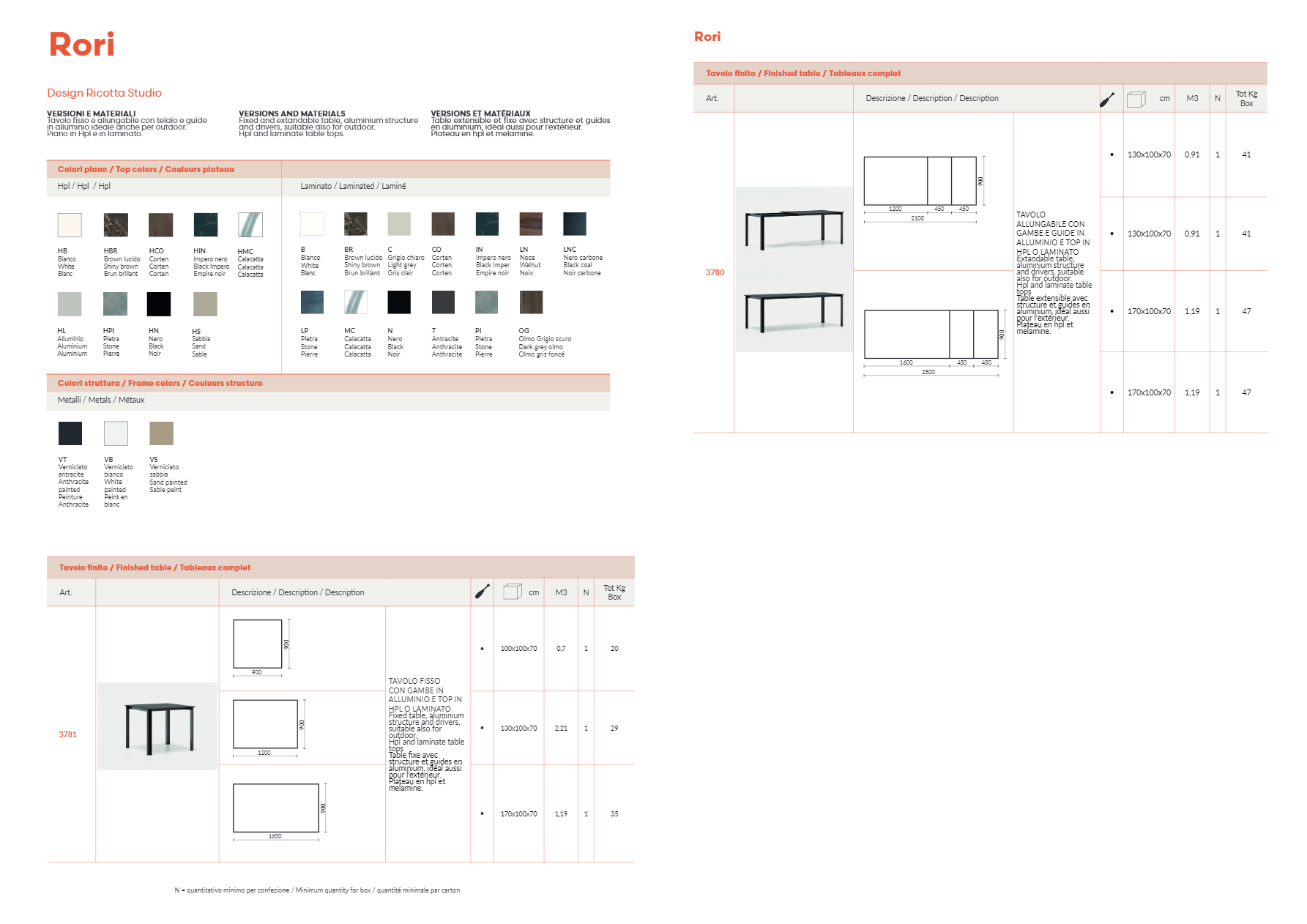 RORI Table By ALMA DESIGN