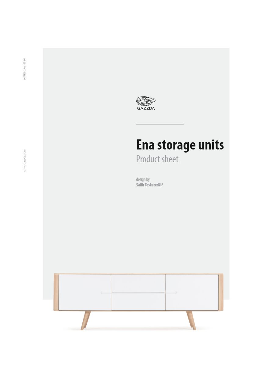 ENA Oak chest of drawers By GAZZDA | design Salih Teskeredzic