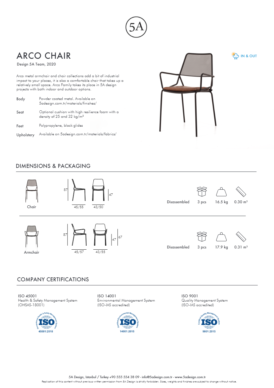 ARCO Chair By 5A Design