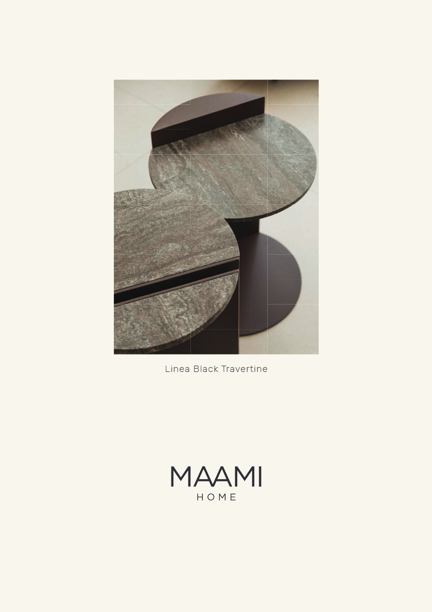 LINEA BLACK TRAVERTINE Coffee table By Maami Home | design Fábio Teixeira