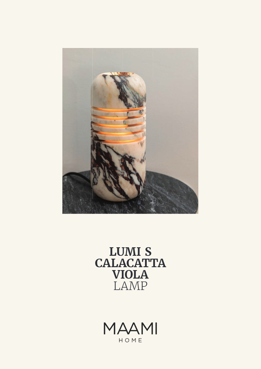 LUMI S CALACATTA VIOLA Lampada da tavolo By Maami Home | design Mara Soares