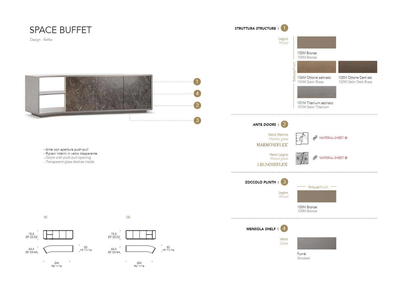 SPACE BUFFET Sideboard By Reflex