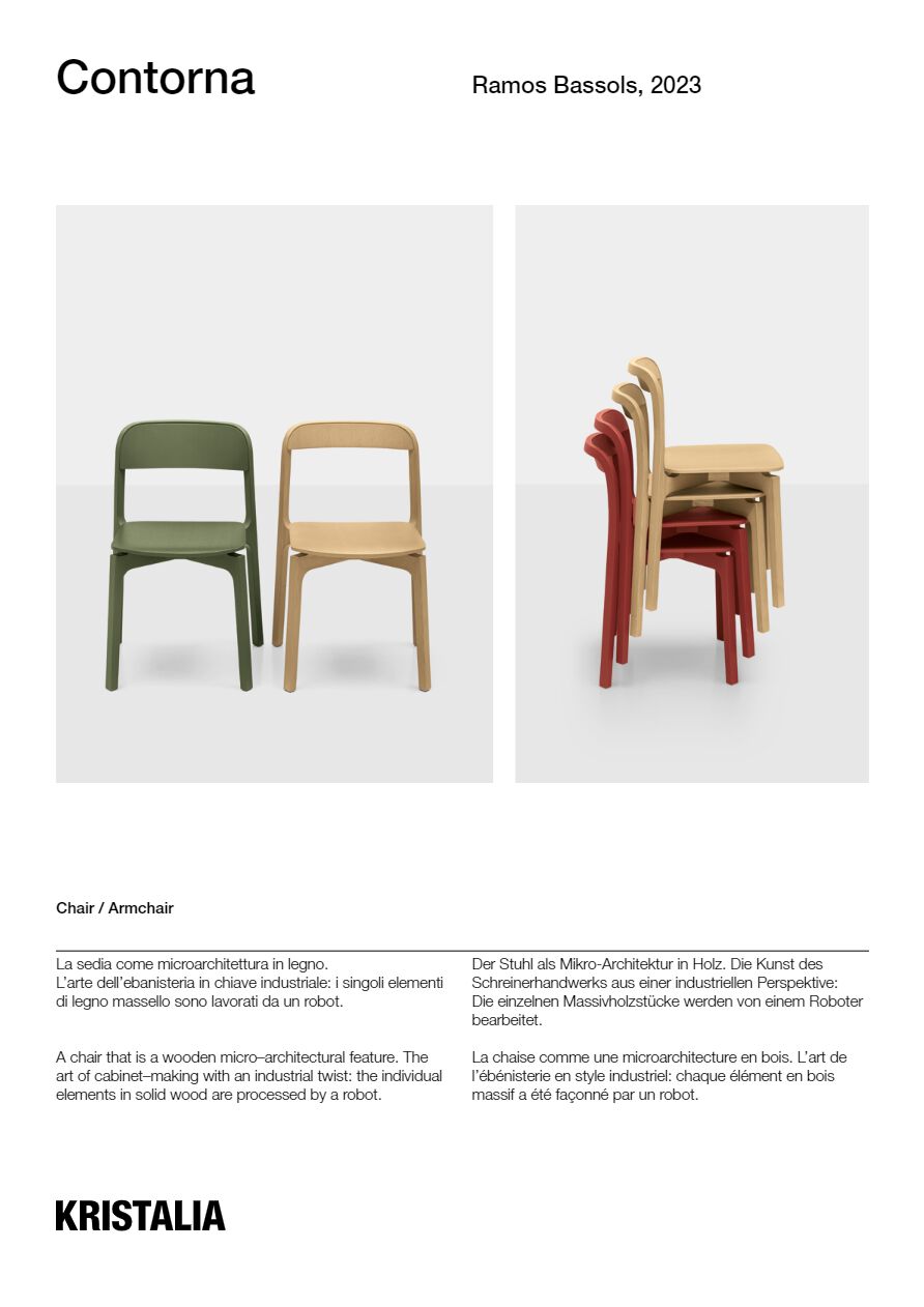 CONTORNA Chair By Kristalia