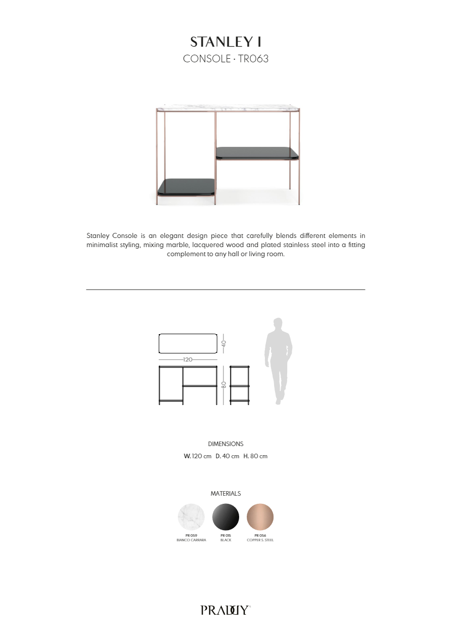 STANLEY Rectangular console table By PRADDY