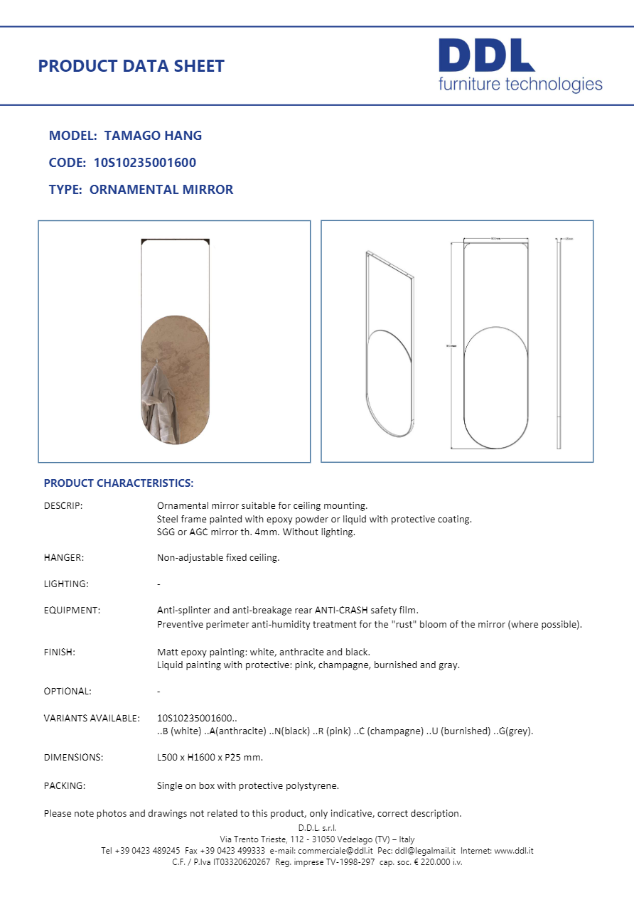 TAMAGO HANG Mirror By DDL