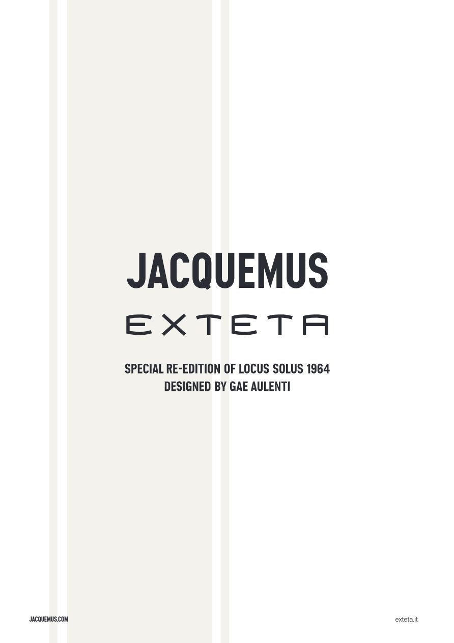LOCUS SOLUS JACQUEMUS + EXTETA SPECIAL RE-EDITION Sedia a sdraio By Exteta