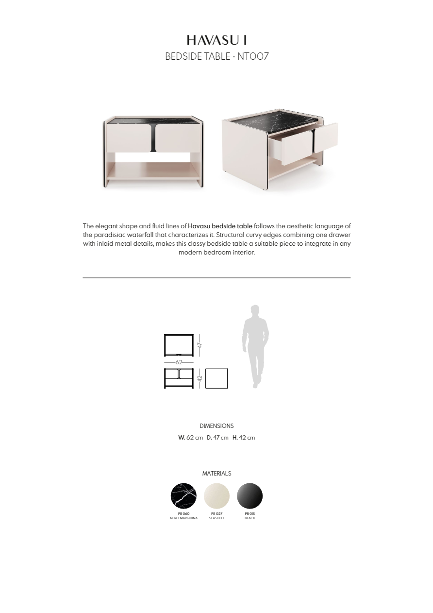 HAVASU I Bedside table By PRADDY