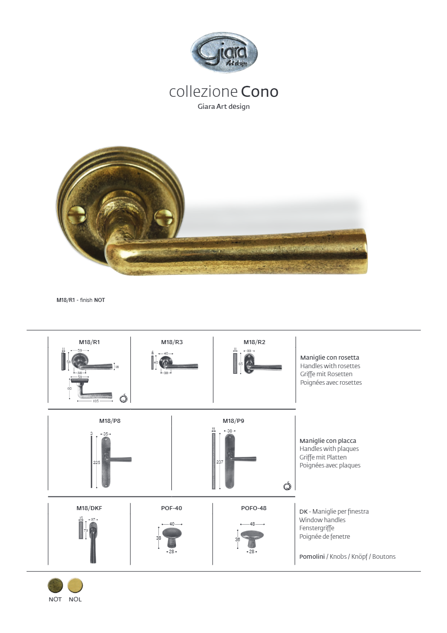 CONE Door handle By GIARA