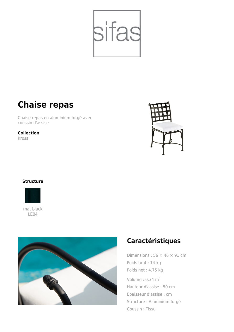 KROSS Chaise By Sifas