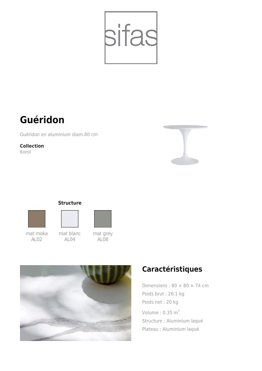 KOROL Table By Sifas