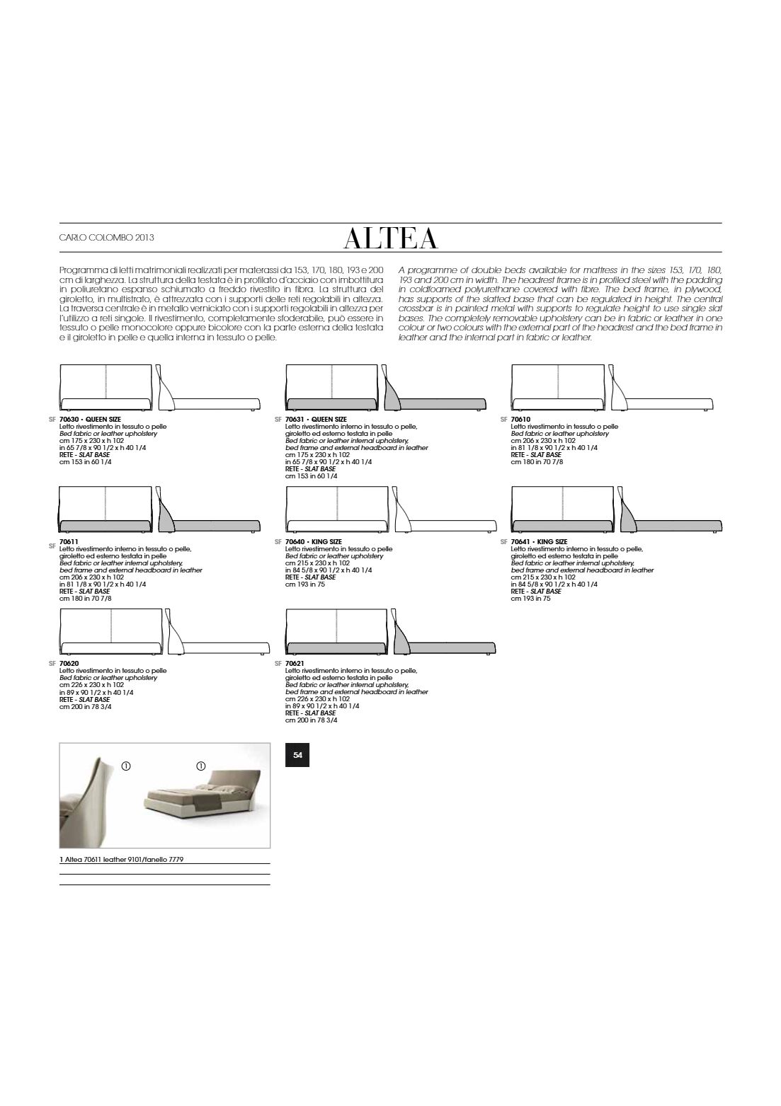 ALTEA 床 By Giorgetti | design Carlo Colombo