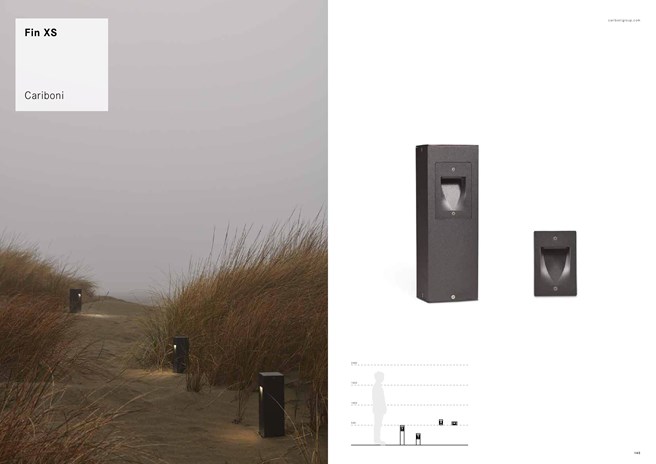 FIN Bolardo luminoso LED By Cariboni group