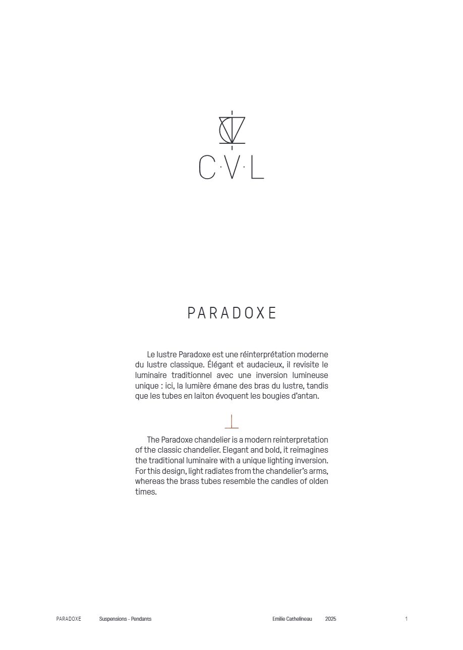 PARADOXE Pendant lamp By CVL Luminaires
