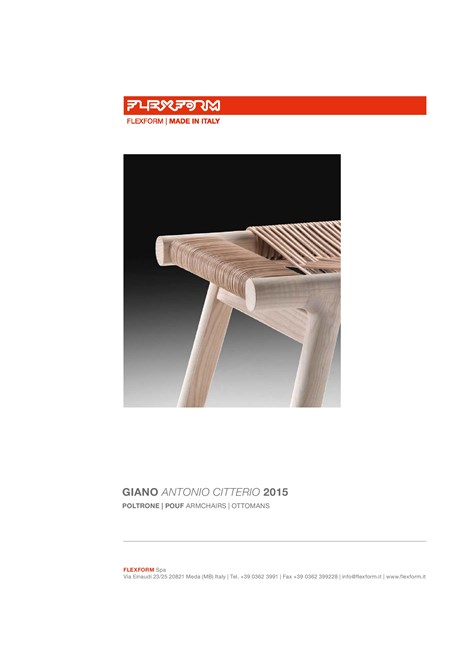 GIANO | Footstool By Flexform design Antonio Citterio