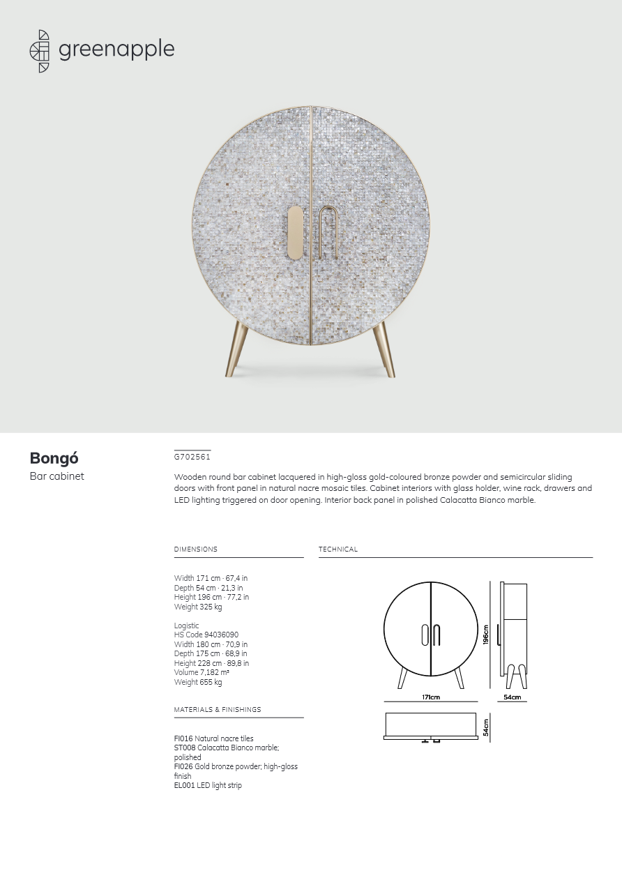 BONGÓ Bar cabinet By Greenapple