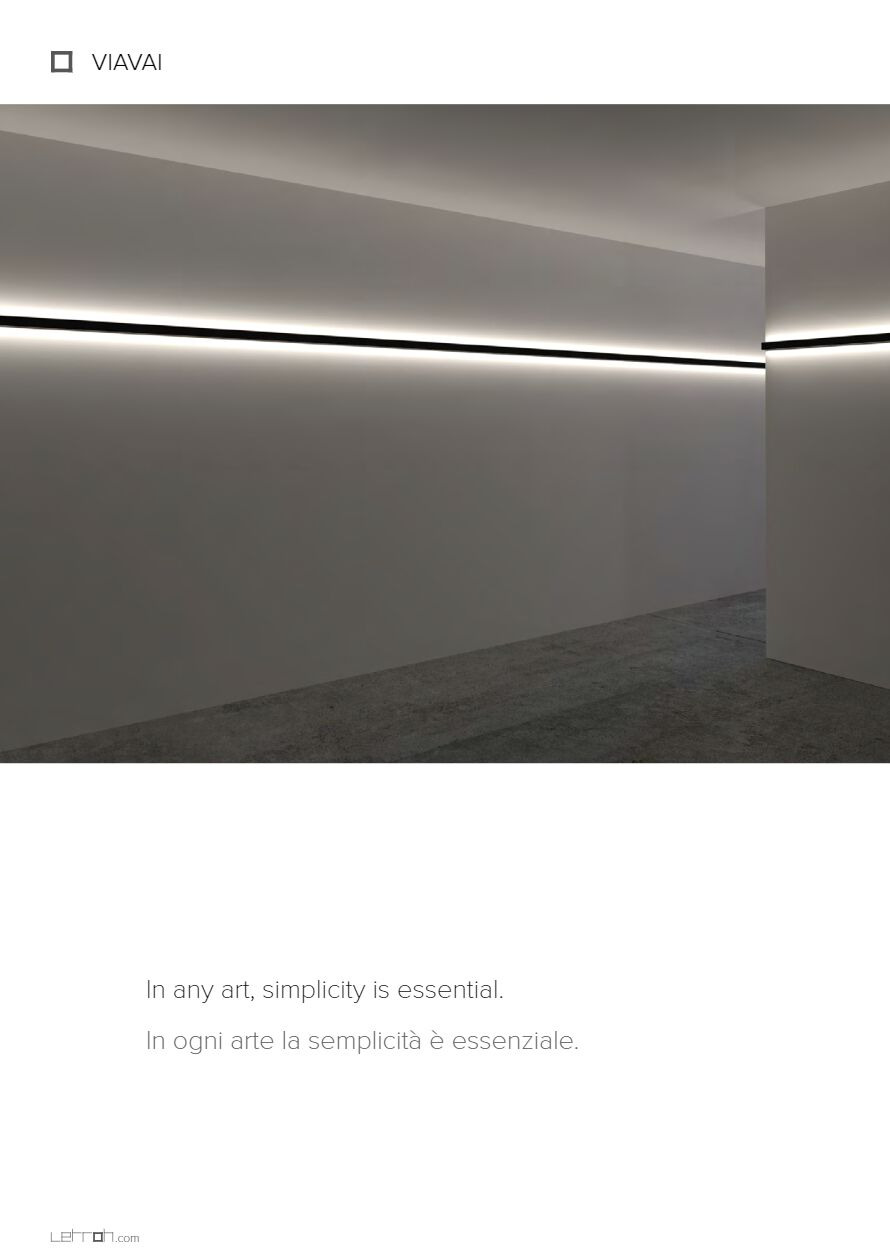 VIAVAI MONO Linear lighting profile By Letroh