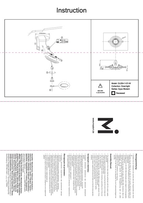 GYPS MODERN | Recessed spotlight By MAYTONI