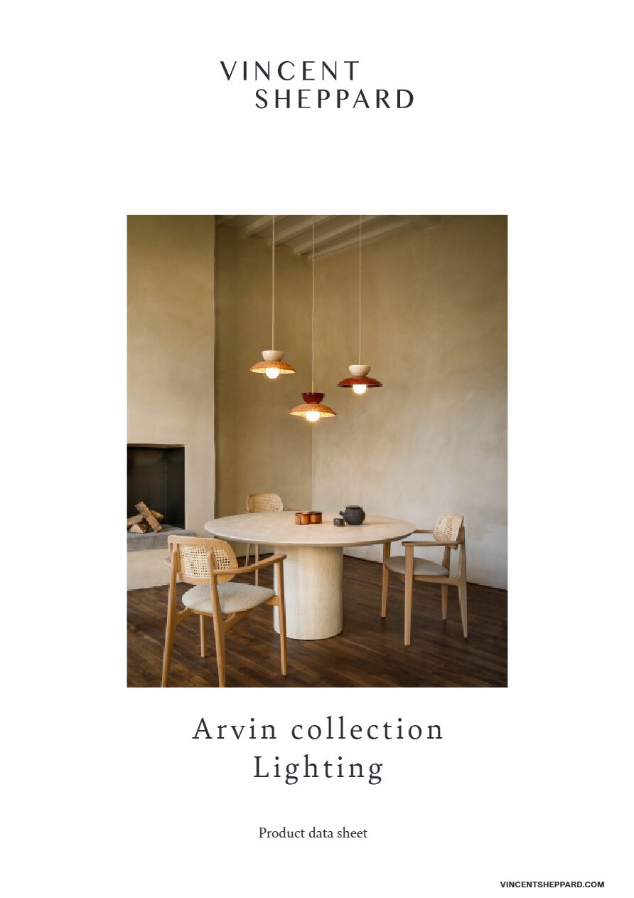 ARVIN LED ceramic pendant lamp By Vincent Sheppard