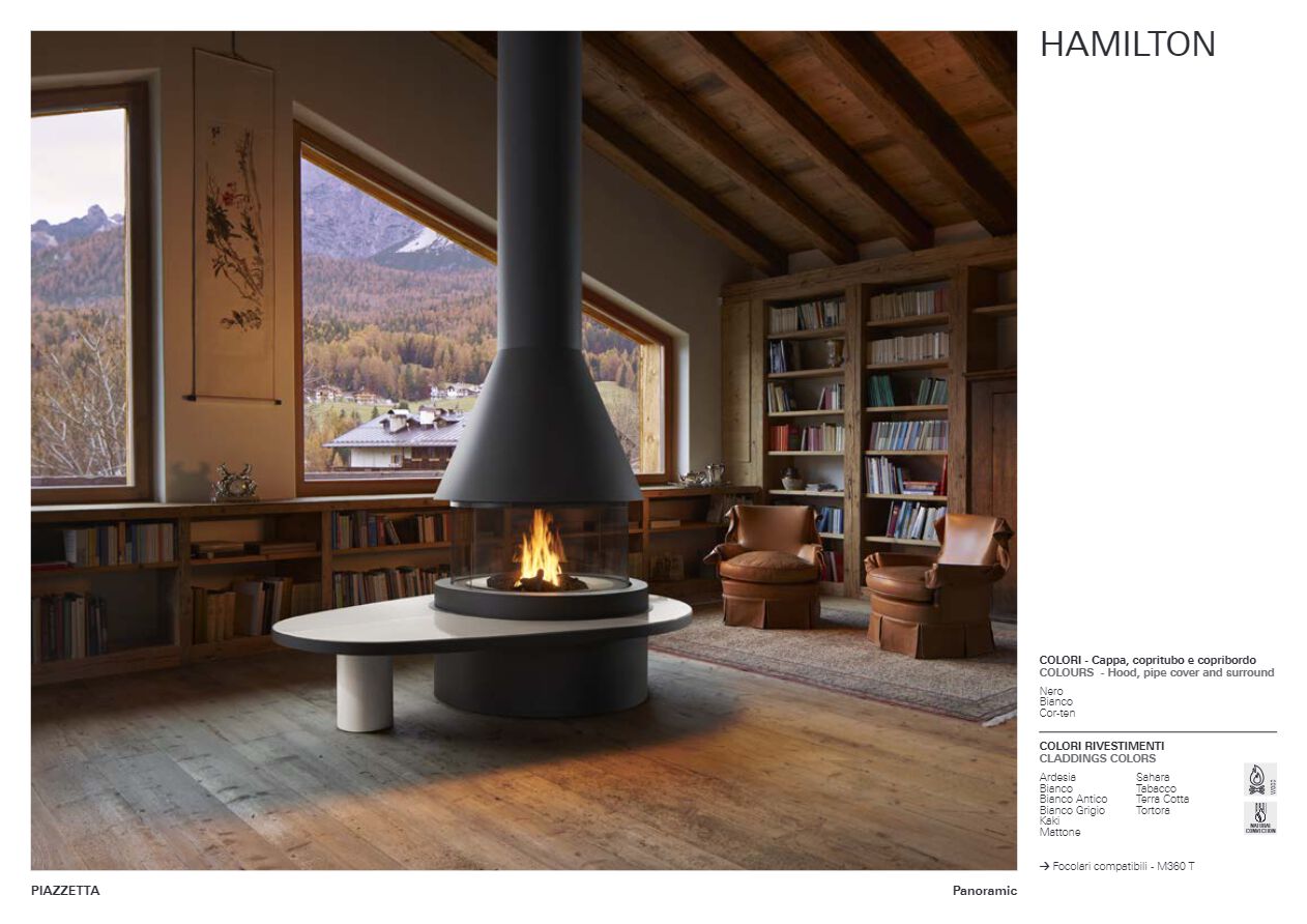 HAMILTON Faïence Fireplace Mantel By Piazzetta