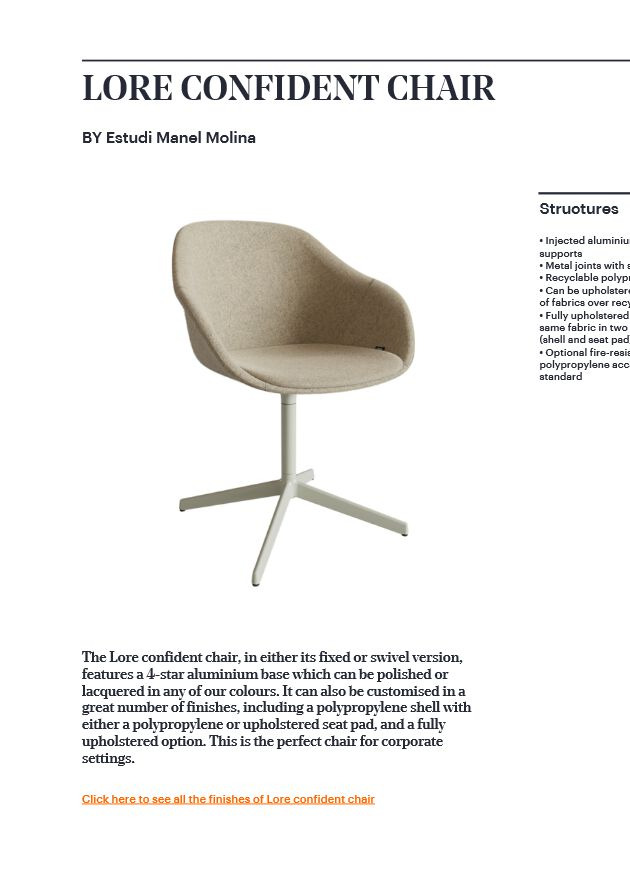 LORE CONFIDENT Sedia By ENEA