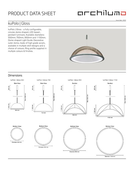 kuPolo - Gloss lámpara colgante By ArchilumO