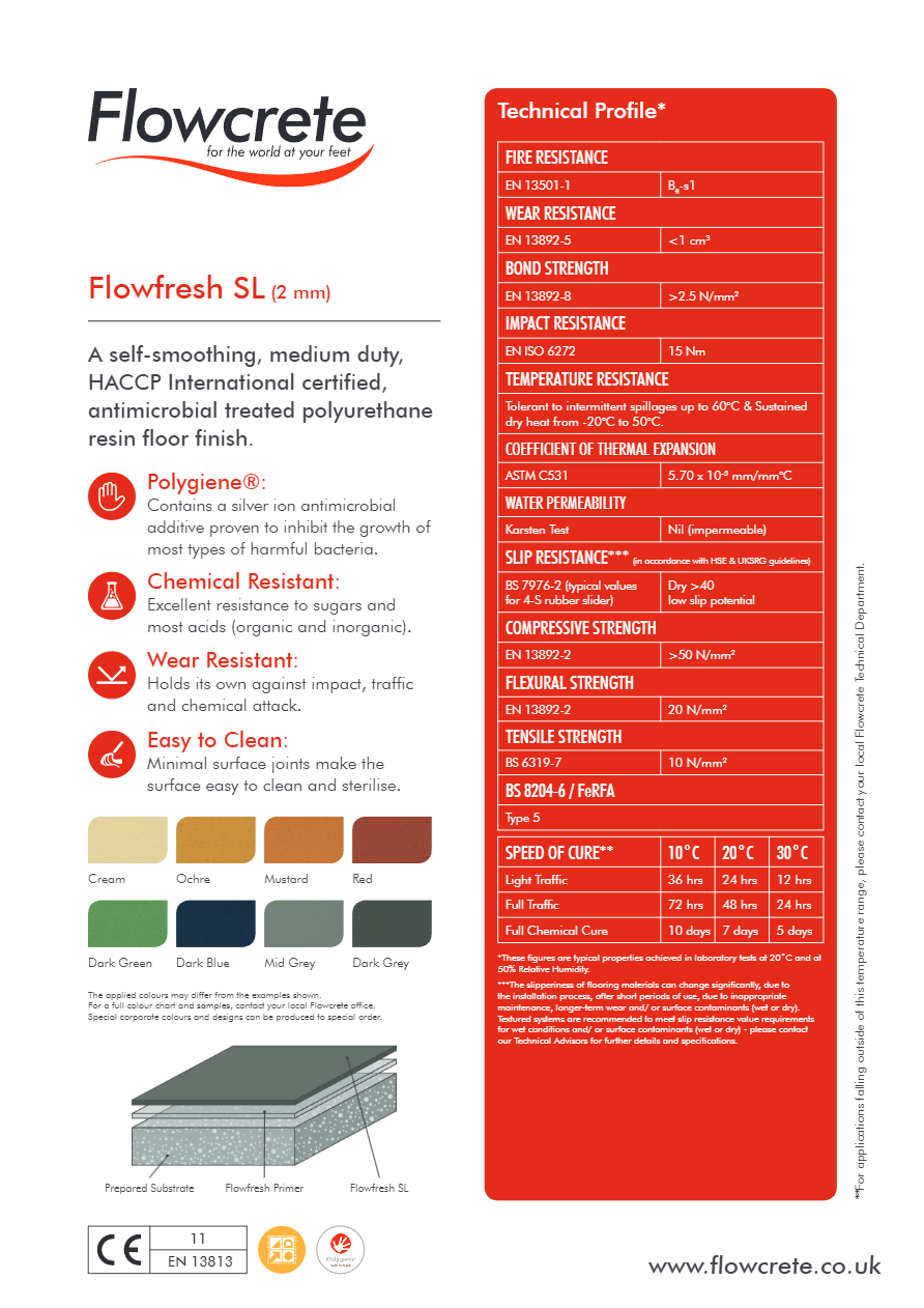 FLOWFRESH SL Sol industriel By Tremco CPG Europe