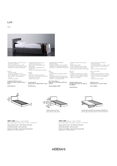 LAW | Cama By Meridiani