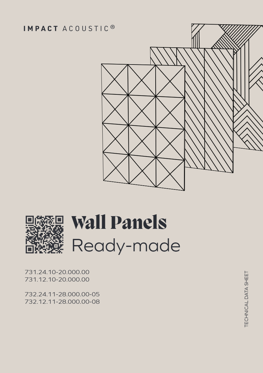 VERTIGO WALL COVERING Recycled plastic Acoustic panel By IMPACT ACOUSTIC®