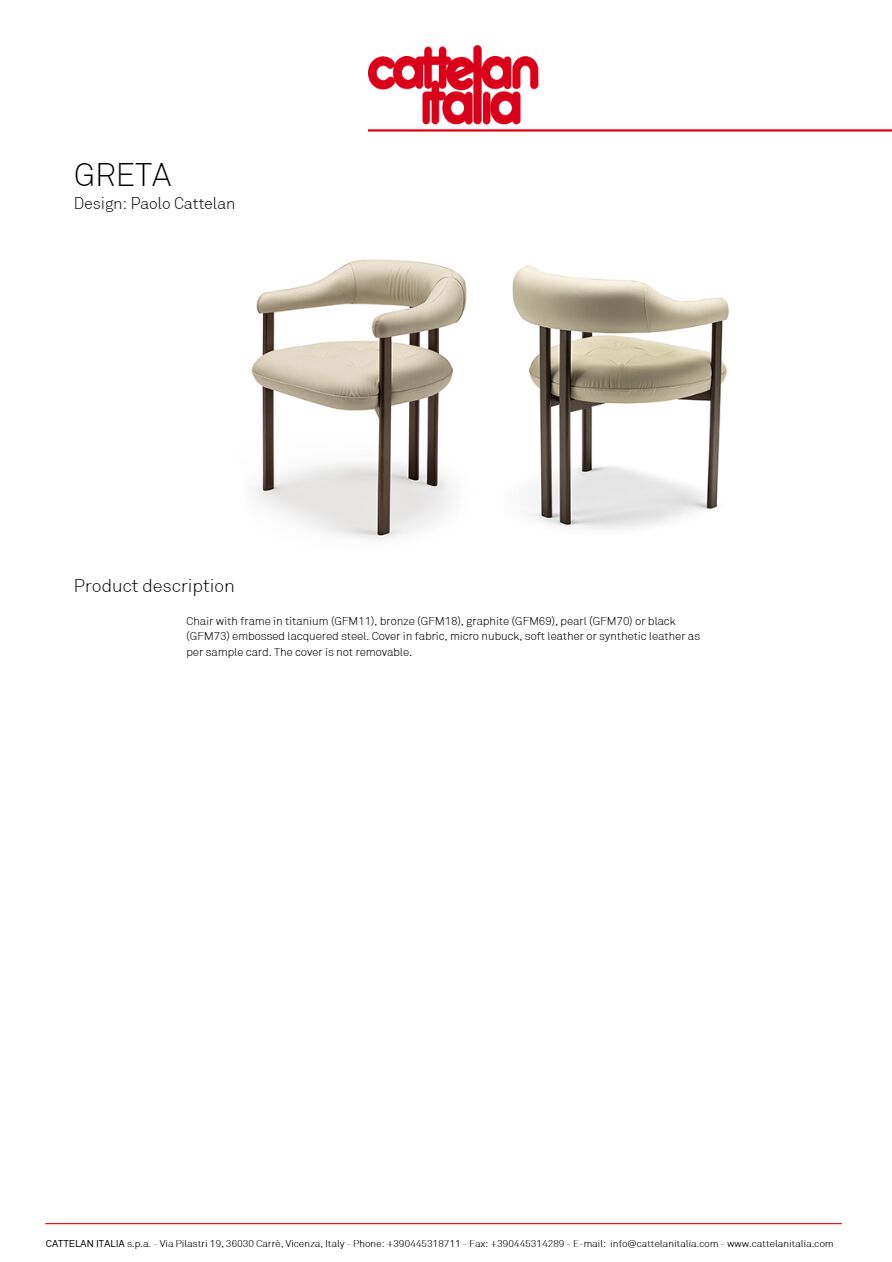 GRETA Chair By Cattelan Italia