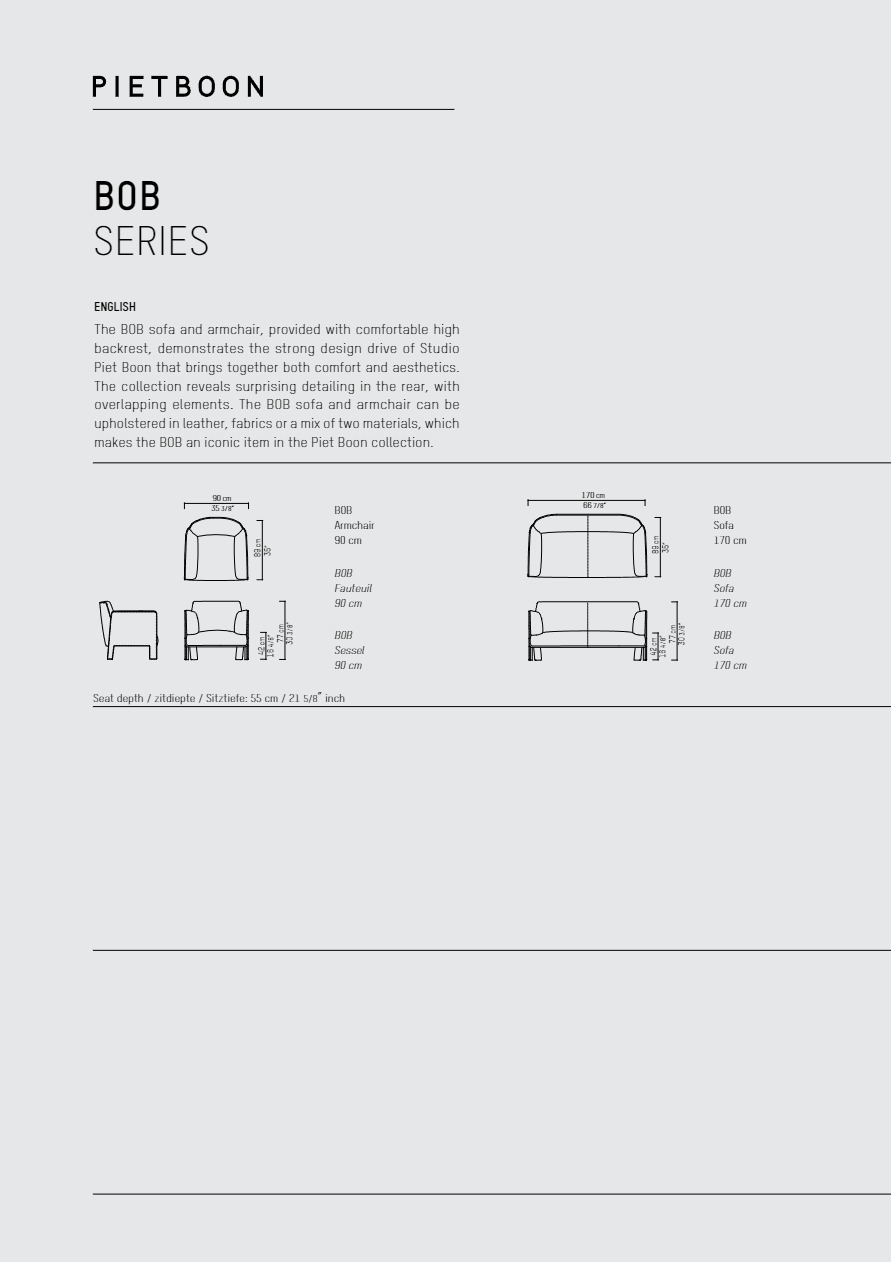 BOB LIVING Sofa By Piet Boon