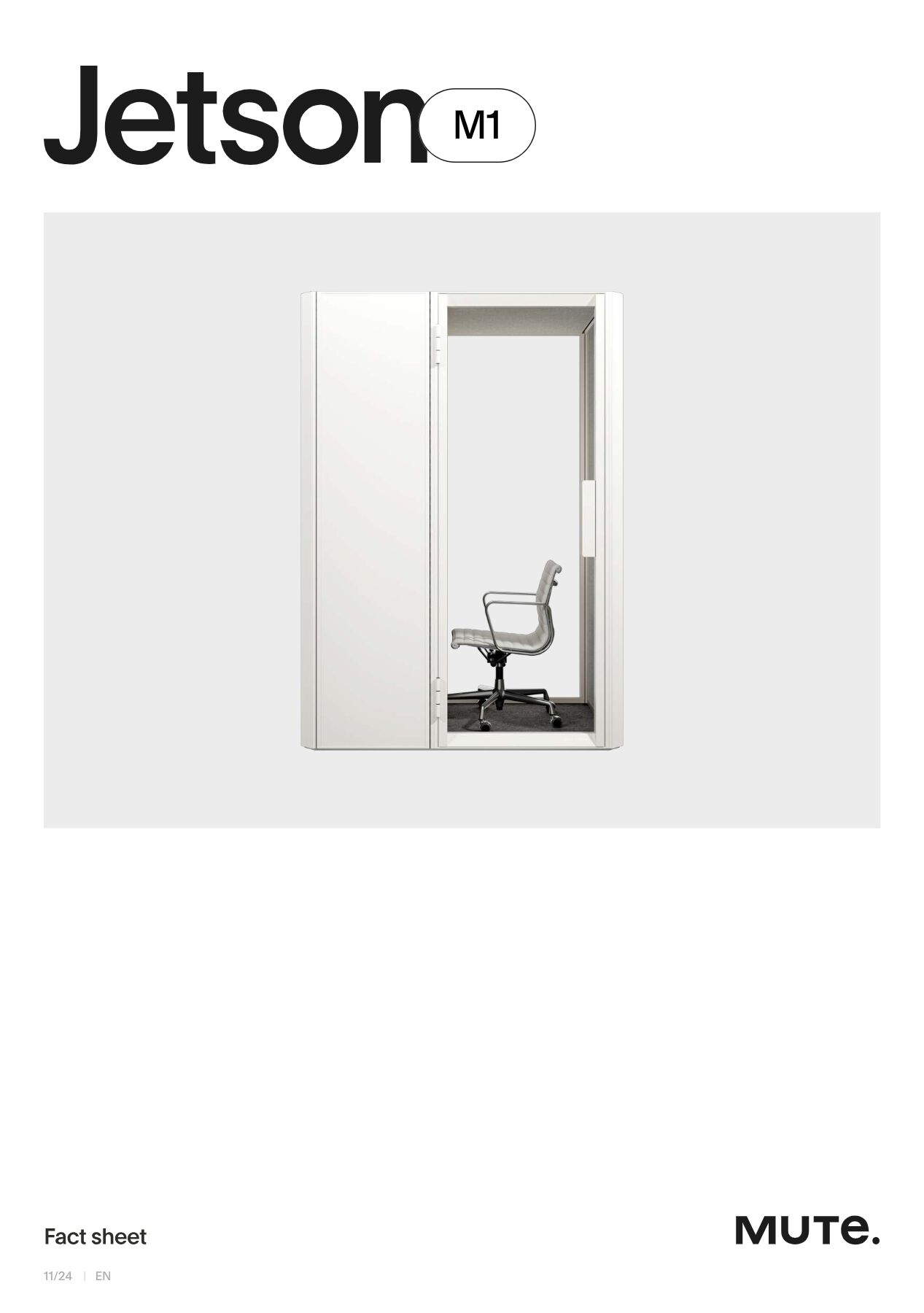 JETSON M1 Acoustic office pod By Mute