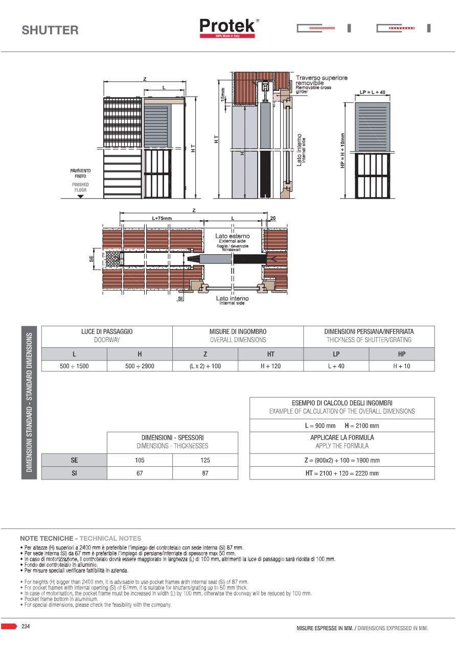 SHUTTER Subframe with single door for security grille, for shutters By ...