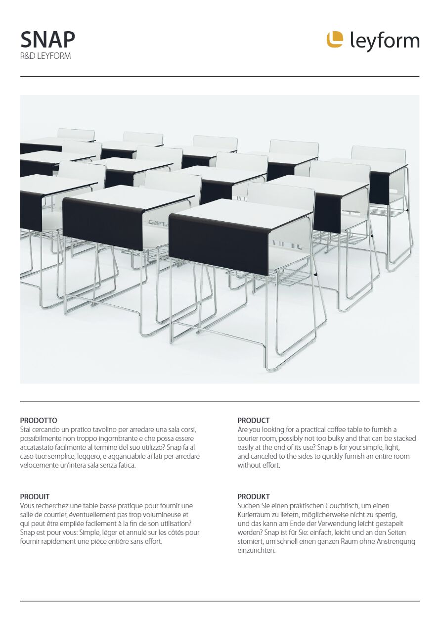 SNAP Bench desk By Leyform
