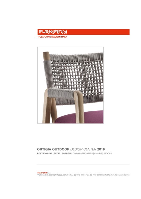 ORTIGIA OUTDOOR | Chair with armrests By Flexform