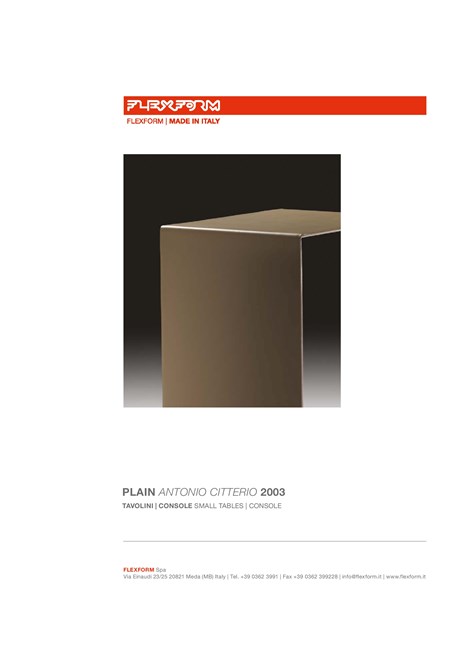 PLAIN Coffee table By Flexform | design Antonio Citterio