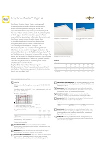 Acoustic glass wool ceiling panels Ecophon Master™ Rigid A By Saint-Gobain ECOPHON