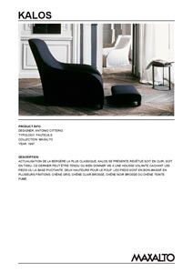 KALOS Armchair By Maxalto | design Antonio Citterio