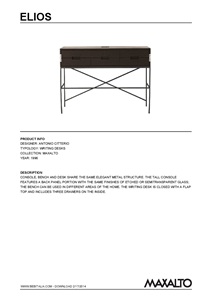 ELIOS Solid wood writing desk with drawers By Maxalto | design Antonio ...