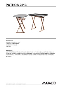 Table basse rectangulaire en bois avec plateau PATHOS 2013 By Maxalto ...