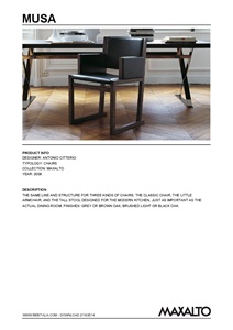 MUSA | Chair By Maxalto design Antonio Citterio