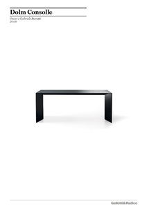 DOLM | Console table By Gallotti&Radice design Gabriele Buratti, Oscar ...